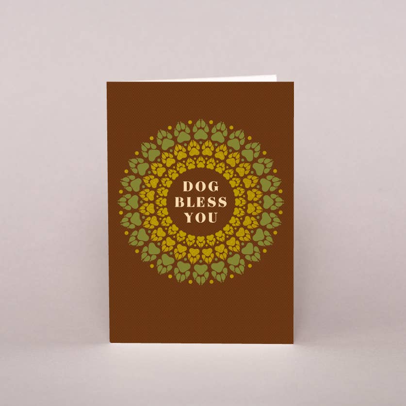Formidably Impressed - Dog Bless You (Brown) Card – The Public Pet